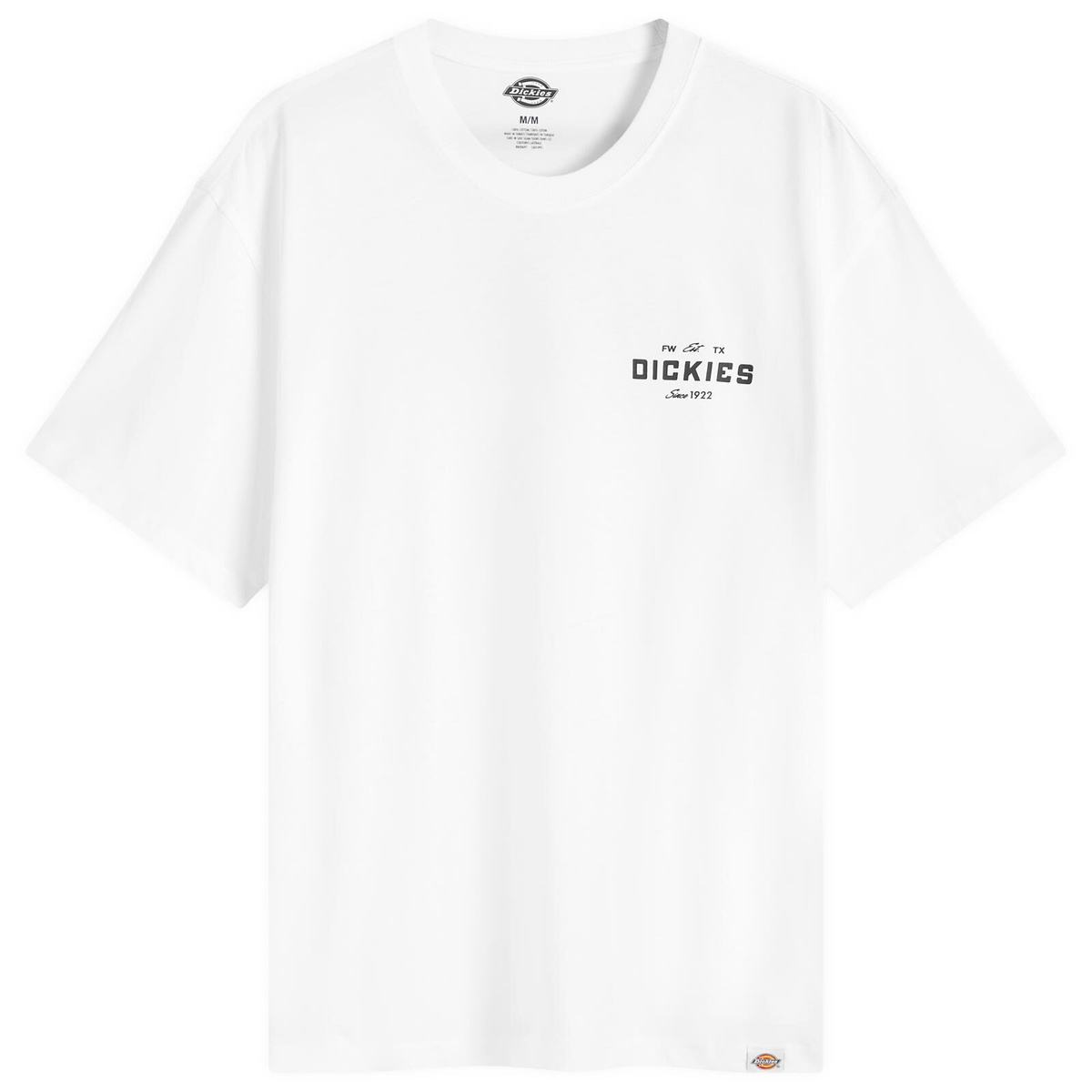 Dickies Men's Emblem T-Shirt in White Dickies Construct