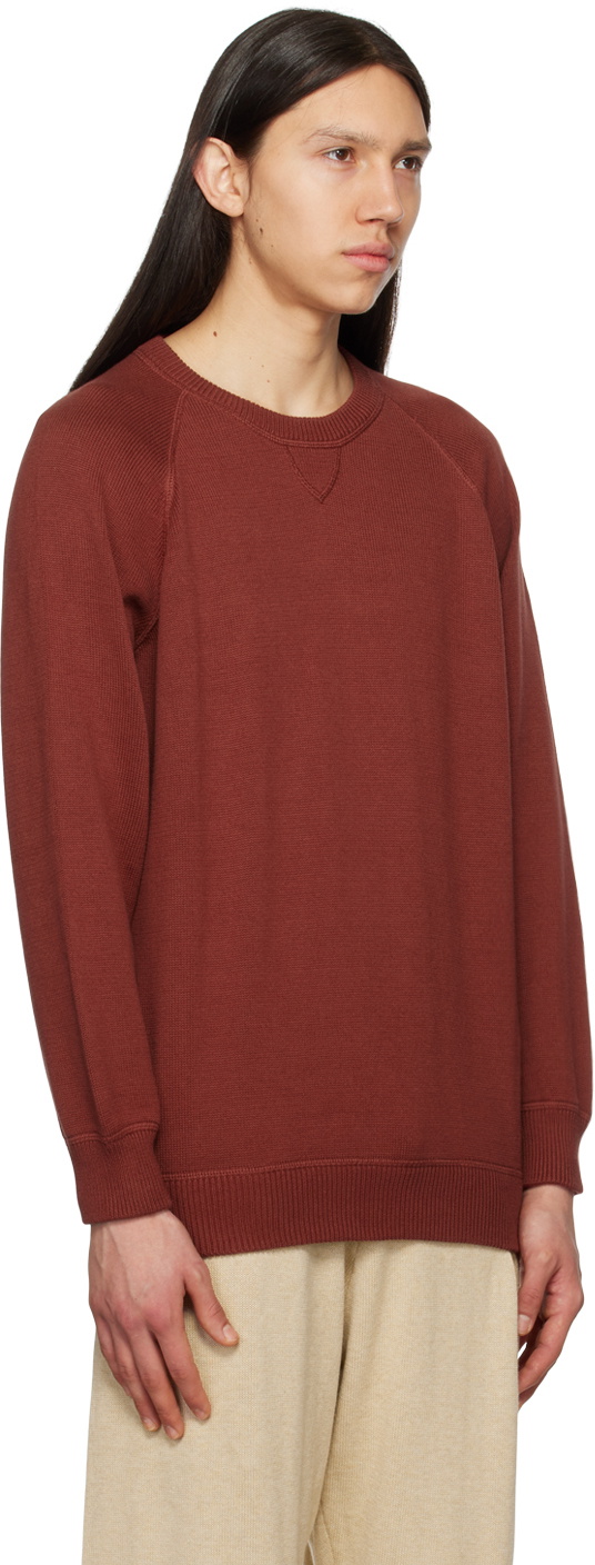 Ghiaia Cashmere Red Raglan Sweater Ghiaia Cashmere