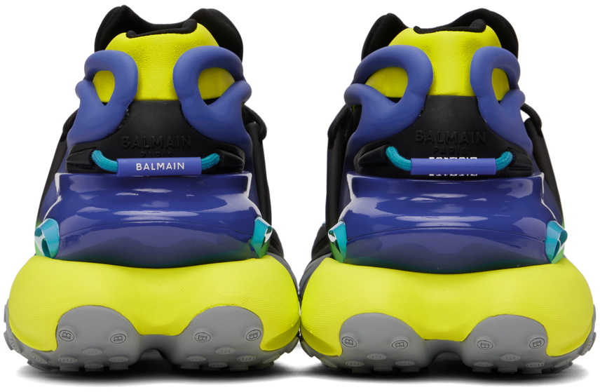 Balmain Black & Blue Unicorn Sneakers Balmain
