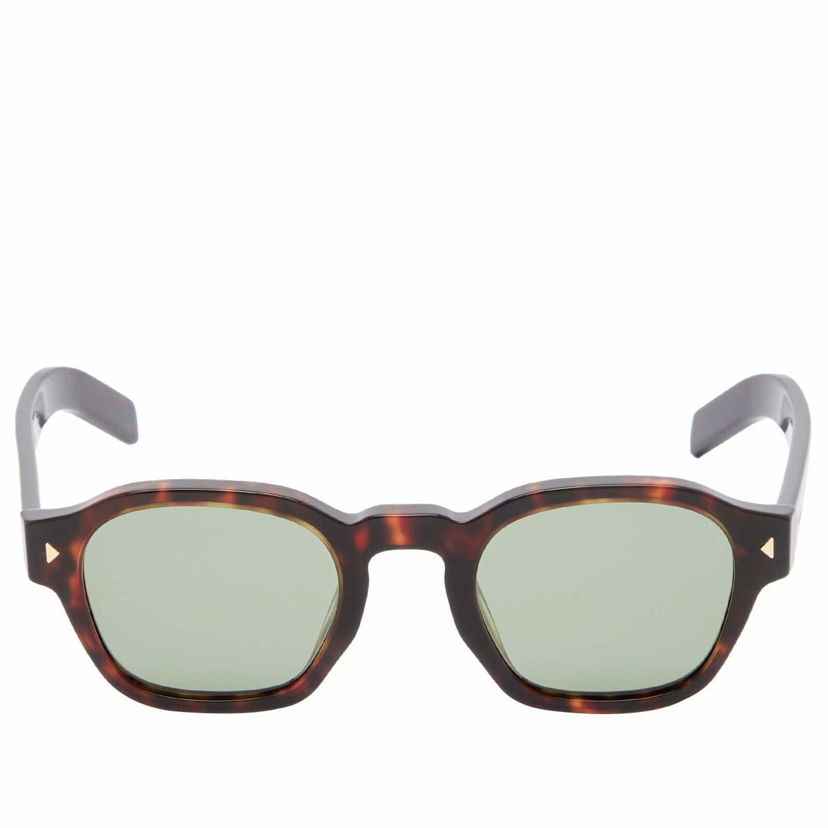 Prada Eyewear Men's A16S Sunglasses in Tortoise/Green Prada