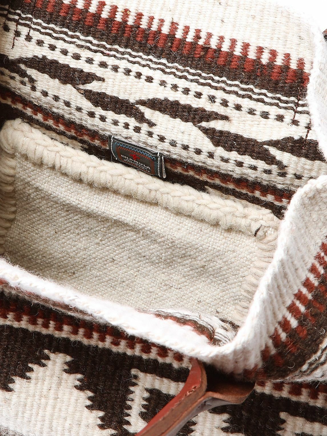 Chamula - Leather-Trimmed Wool-Jacquard Tote Bag Chamula