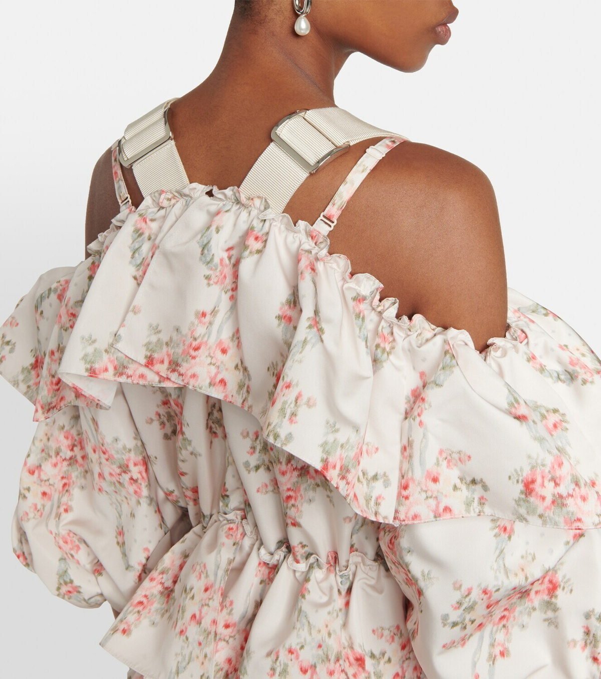 Simone Rocha - Adjustable floral midi dress Simone Rocha