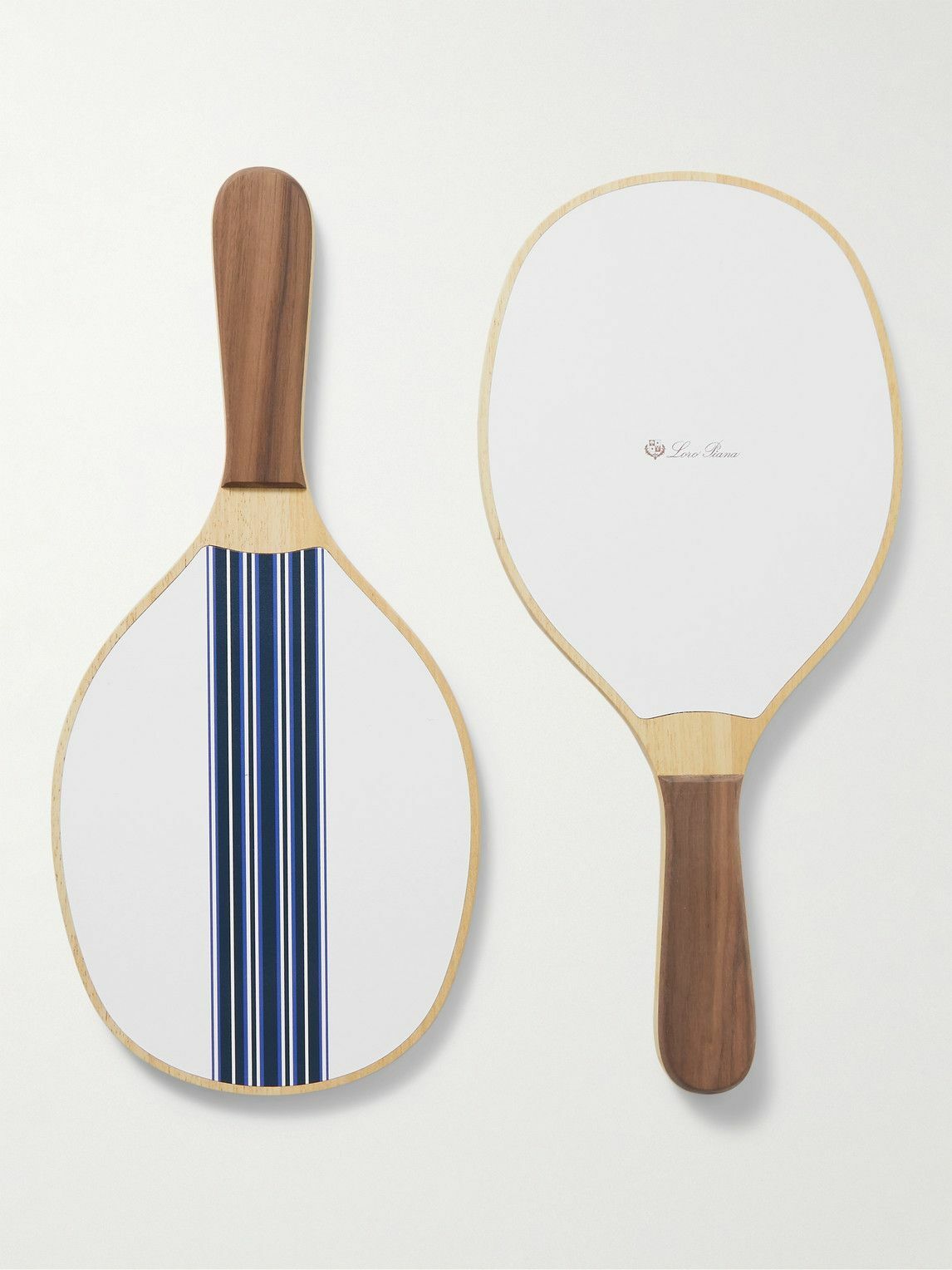 Loro Piana - Logo-Print Wooden Beach Bat and Ball Set Loro Piana