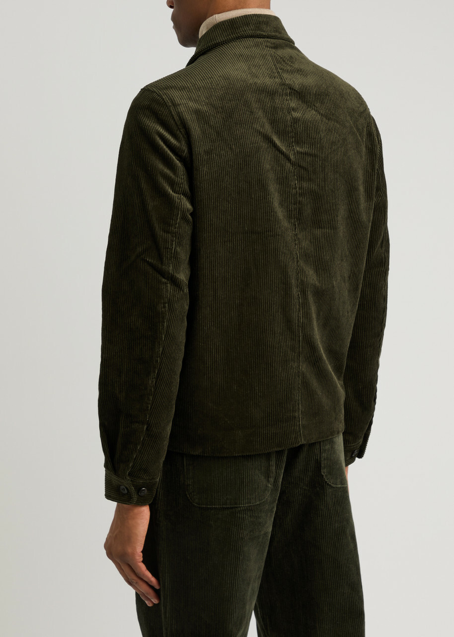 Les Deux Marchall Corduroy Jacket Dark Green Les Deux