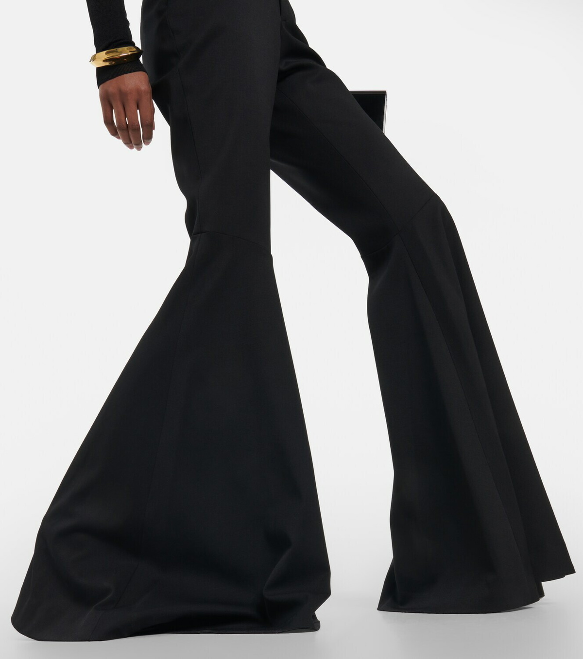 Saint Laurent - High-rise flared wool pants Saint Laurent