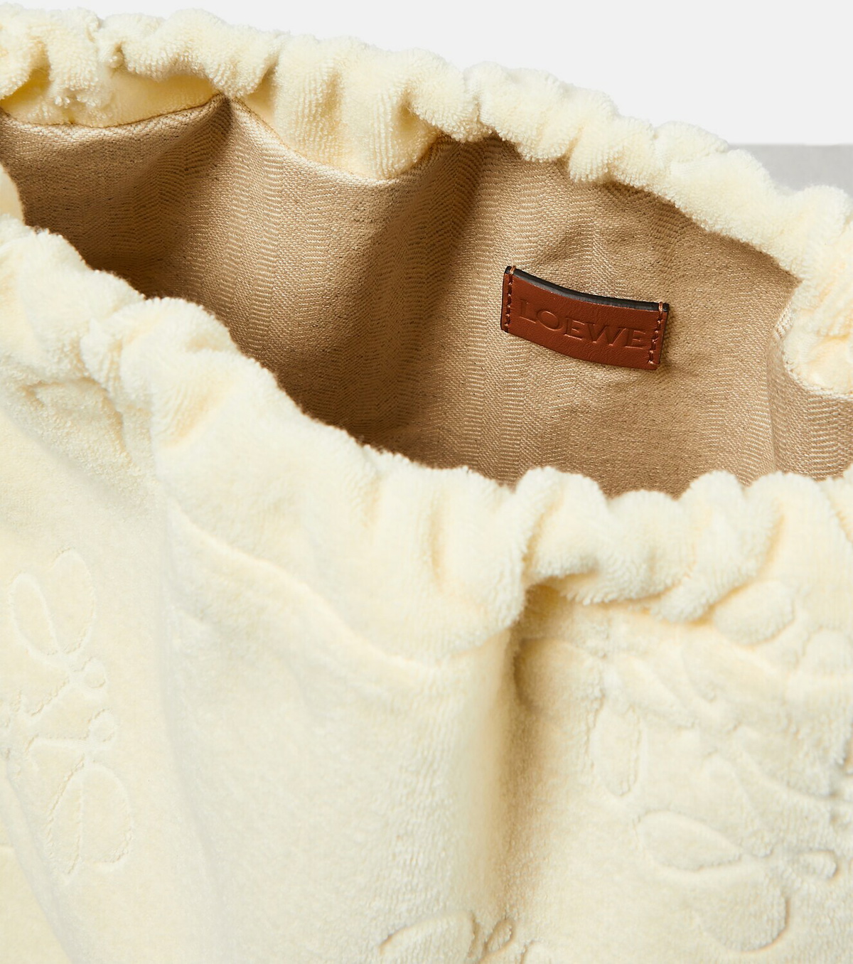 Loewe Anagram terry drawstring pouch Loewe