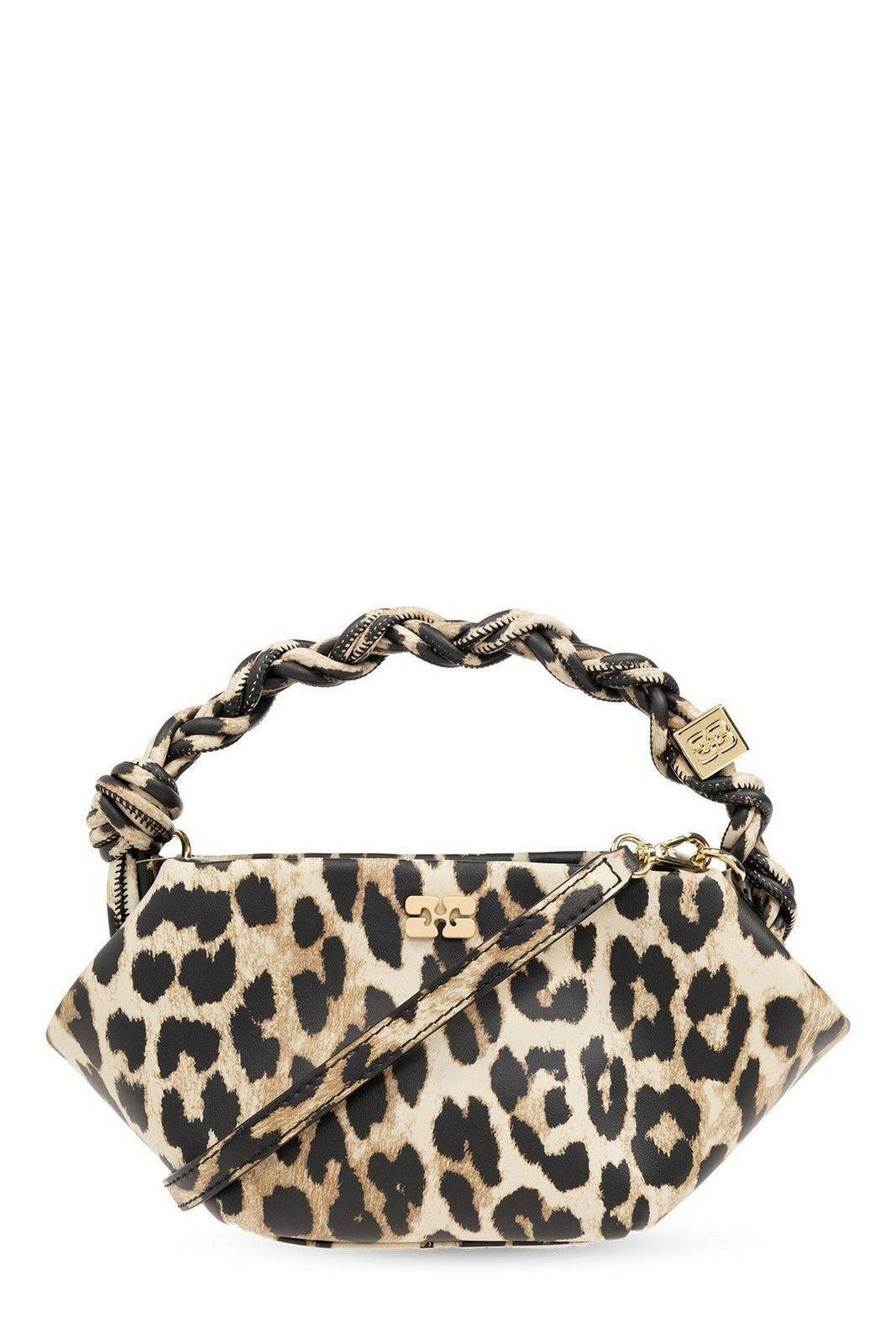 Ganni Leopard Printed Mini Tote Bag GANNI