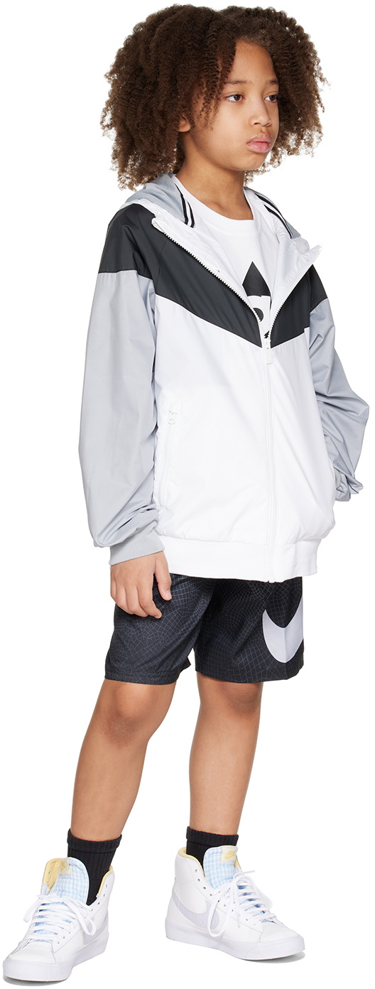 Nike Kids White & Purple Blazer Mid '77 Big Kids Sneakers Nike