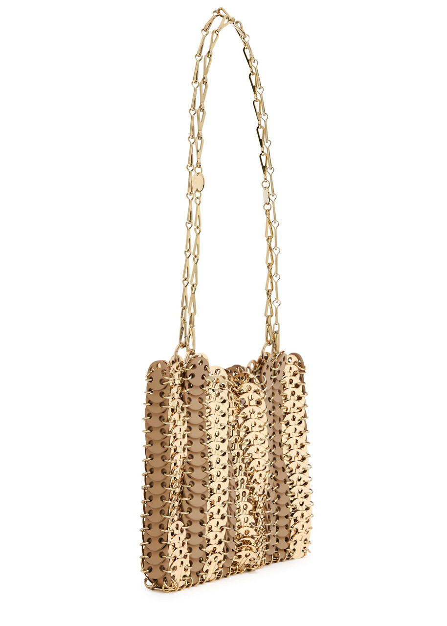 Rabanne 1969 Disc Leather Shoulder bag - Gold - One Size Paco Rabanne
