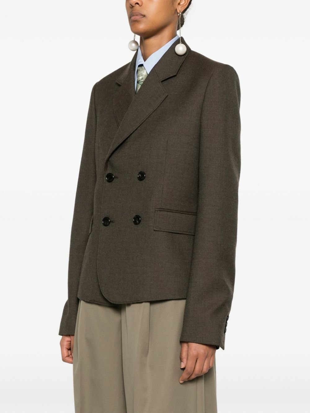 LOEWE - Wool Double-breasted Jacket Loewe