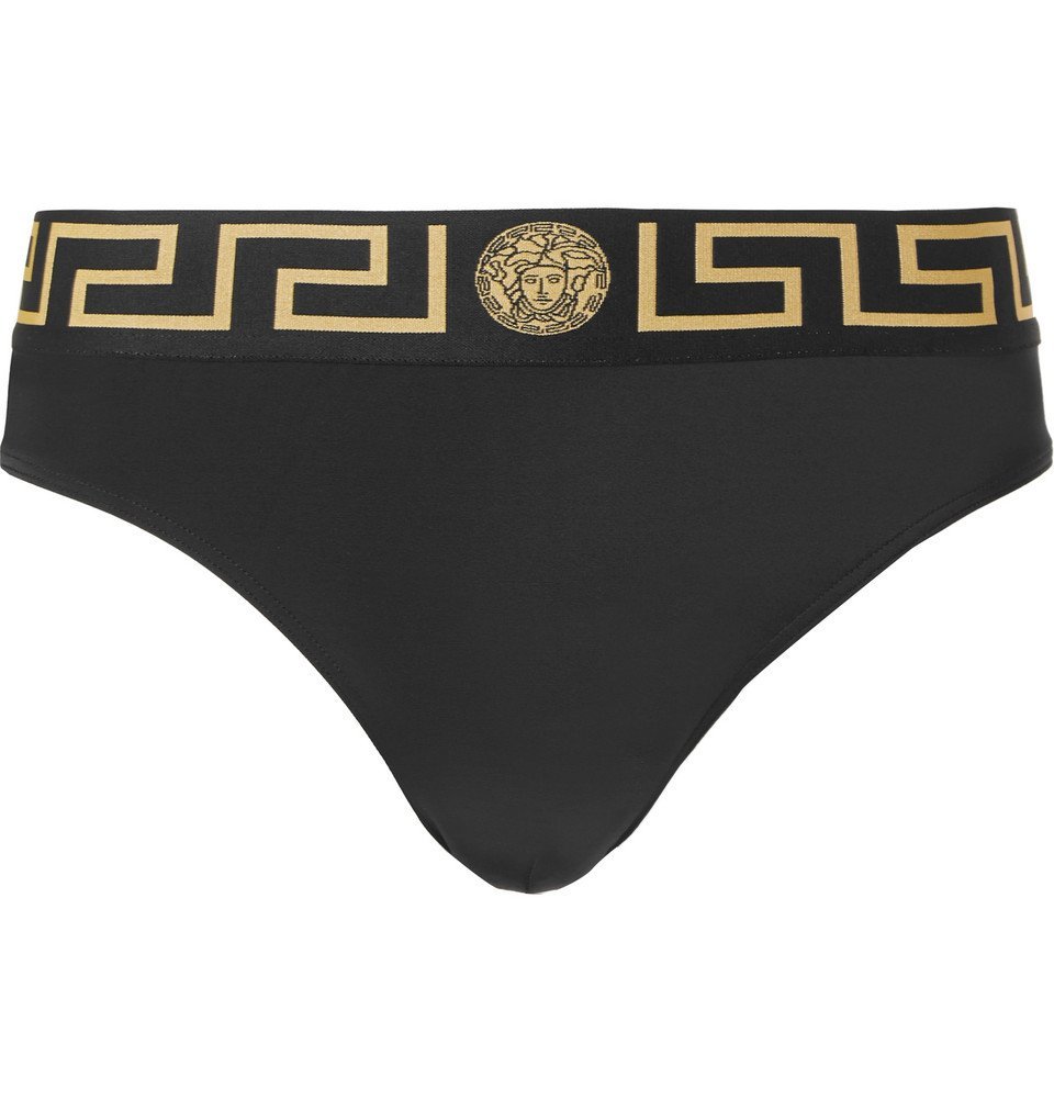 Versace - Stretch-Jersey Swim Briefs - Black Versace
