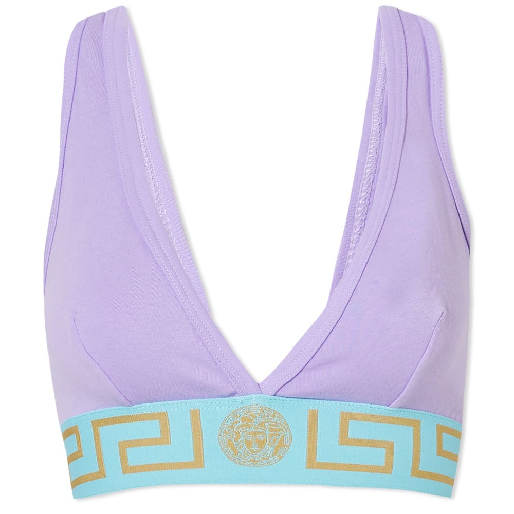 Versace Women's Greca Bra in Lilac Versace