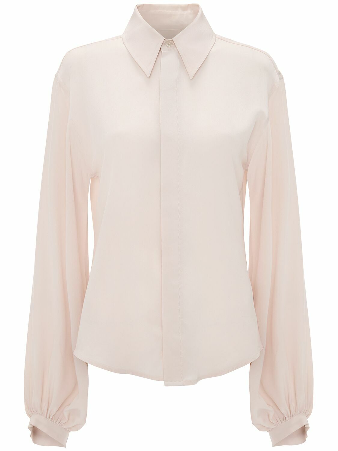 VICTORIA BECKHAM Blouson Silk Shirt Victoria Beckham