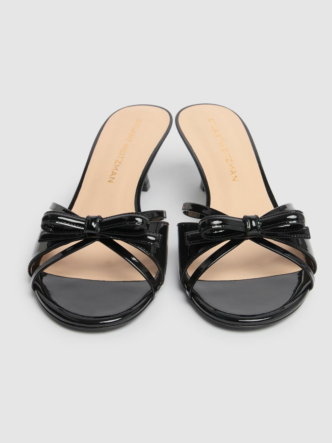 STUART WEITZMAN 50mm Felicity Patent Leather Mules Stuart Weitzman