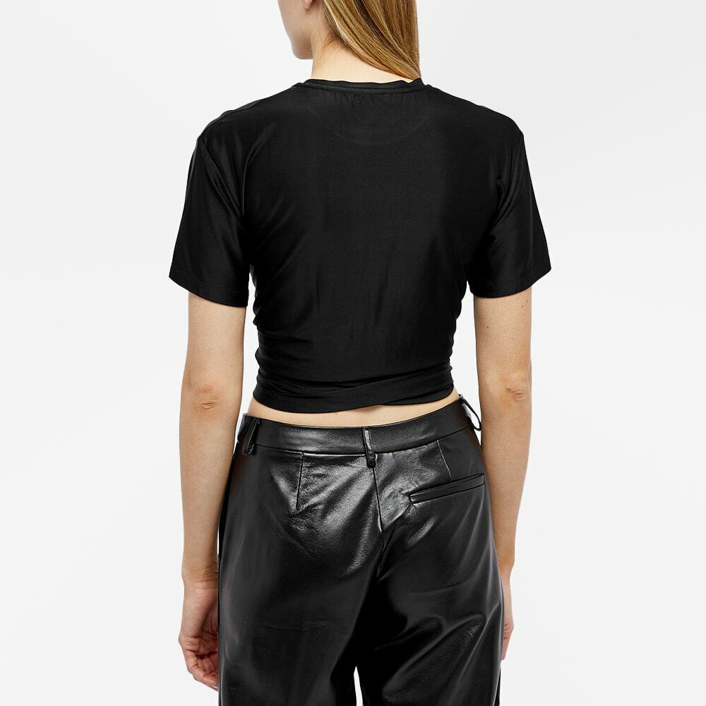 Paco Rabanne Women's Piercing Crop Top in Black Paco Rabanne