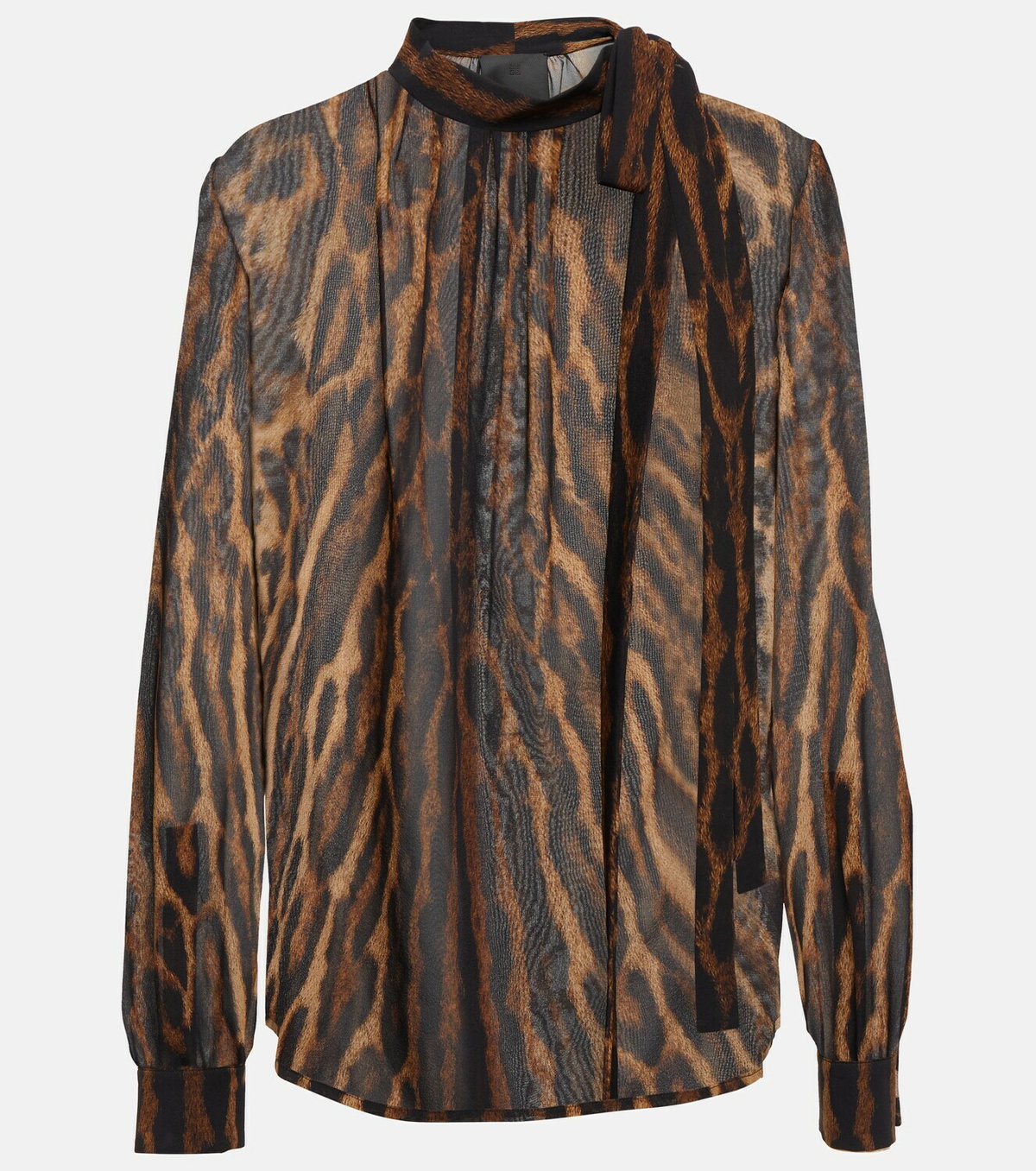 Givenchy - Lavaliere silk-blend blouse Givenchy