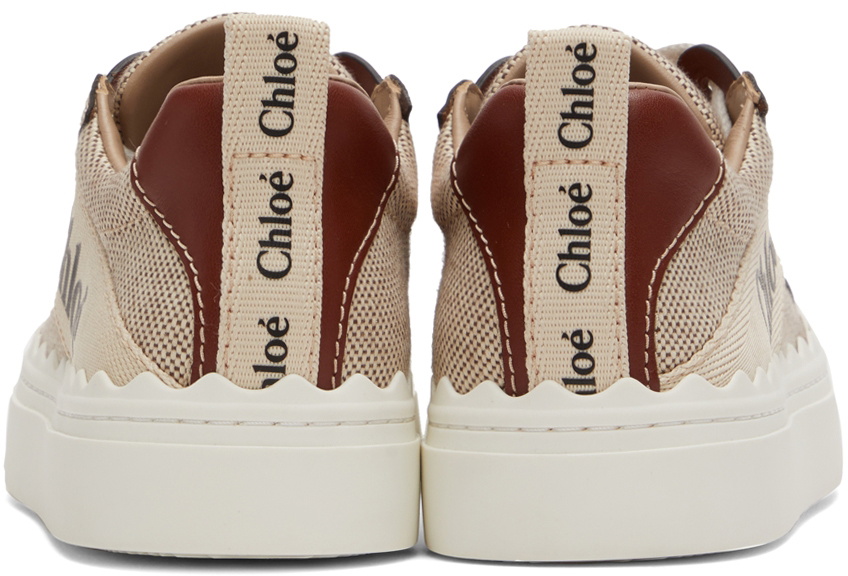 Chloé Beige Lauren Sneakers Chloe