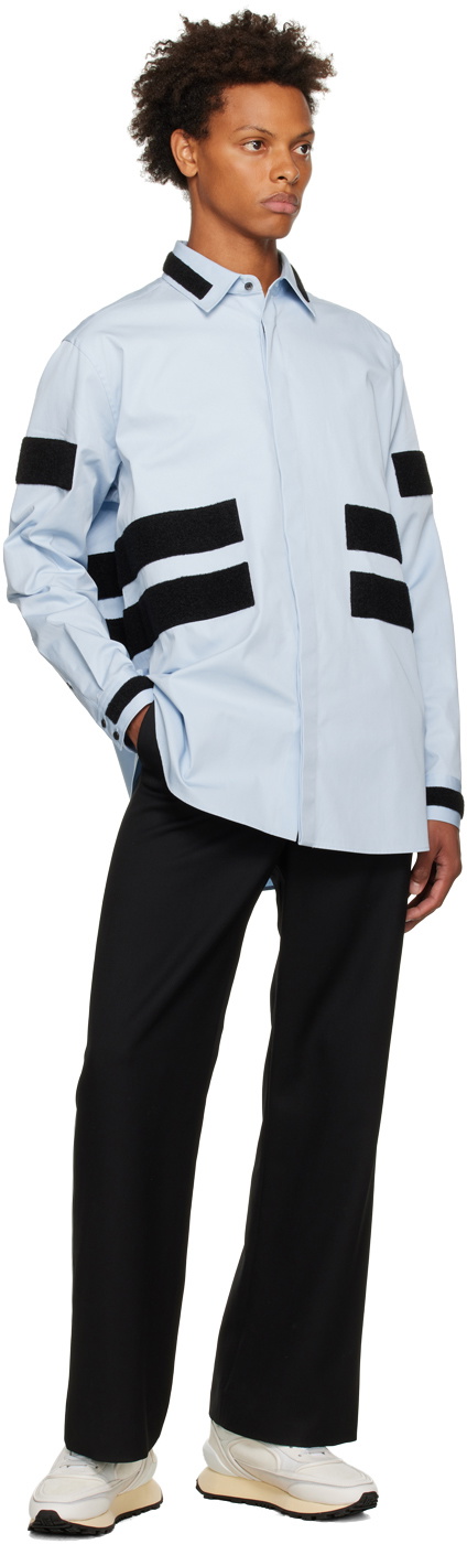 Balmain Blue Velcro Shirt Balmain