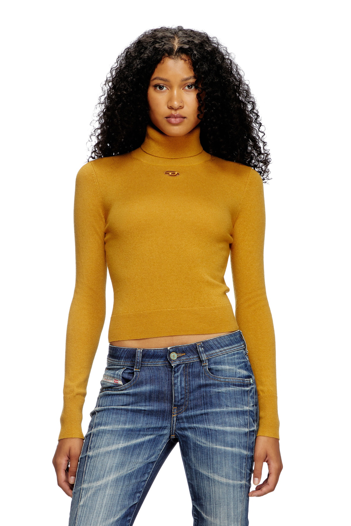 Diesel Turtleneck jumper in wool and cashmere - Knitwear Womens in ...