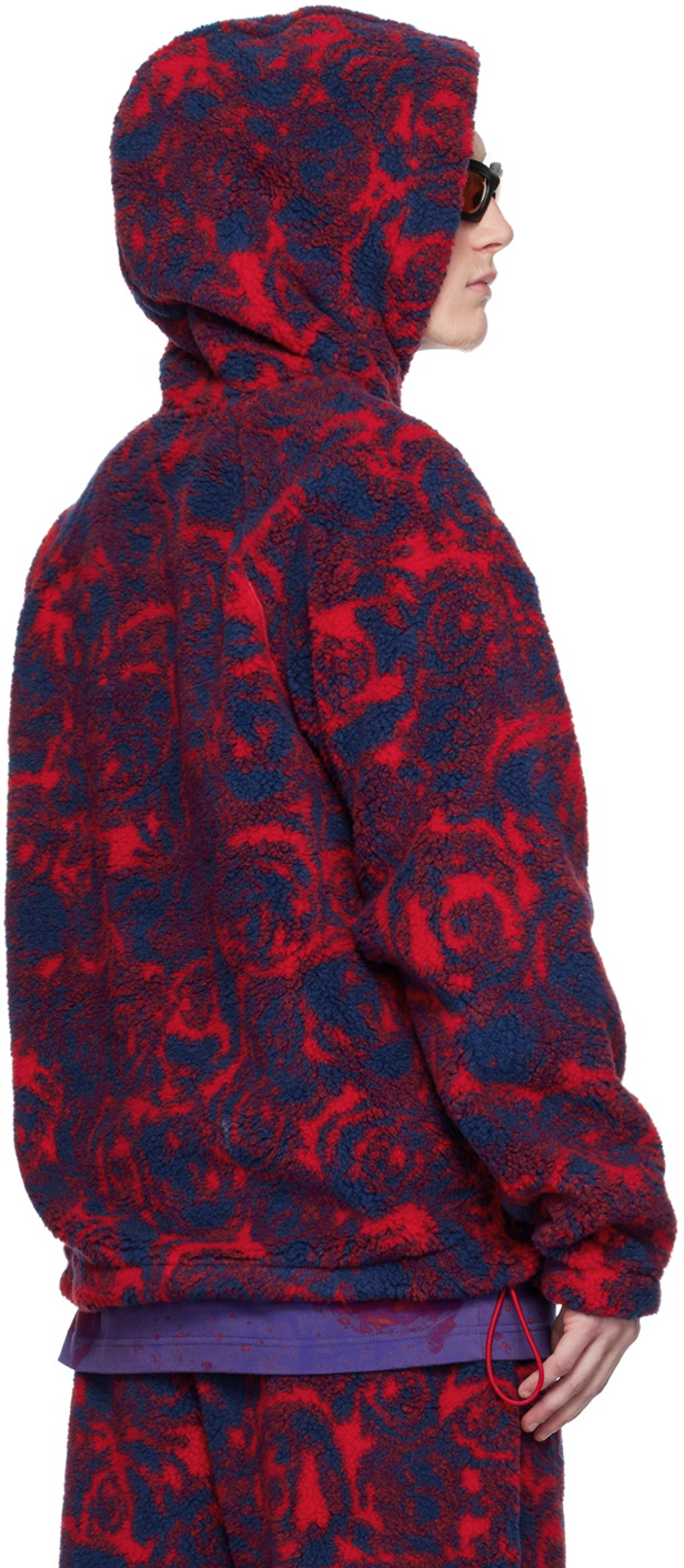 Burberry Red & Blue Rose Hoodie Burberry