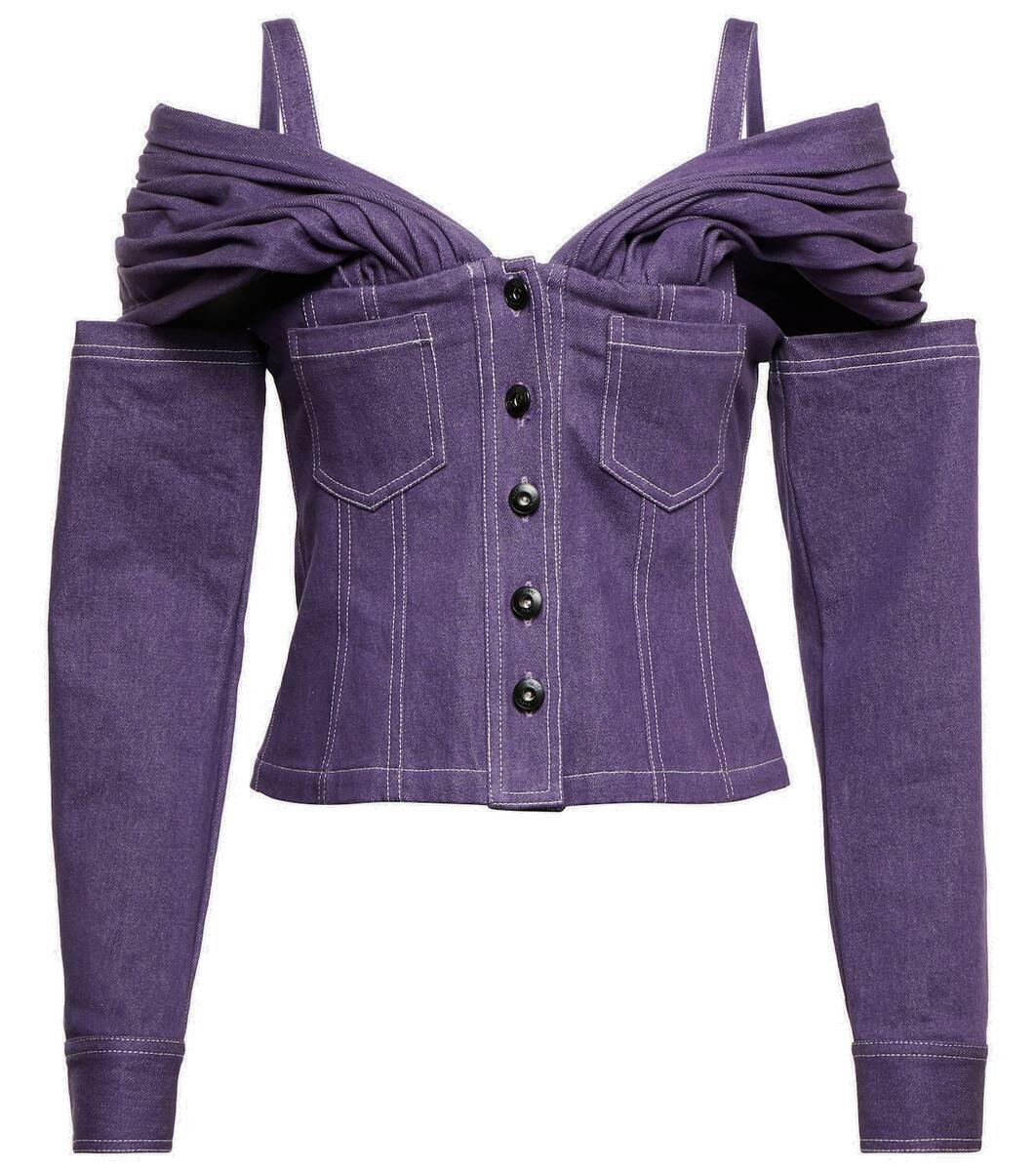 Didu Off-shoulder denim jacket Didu
