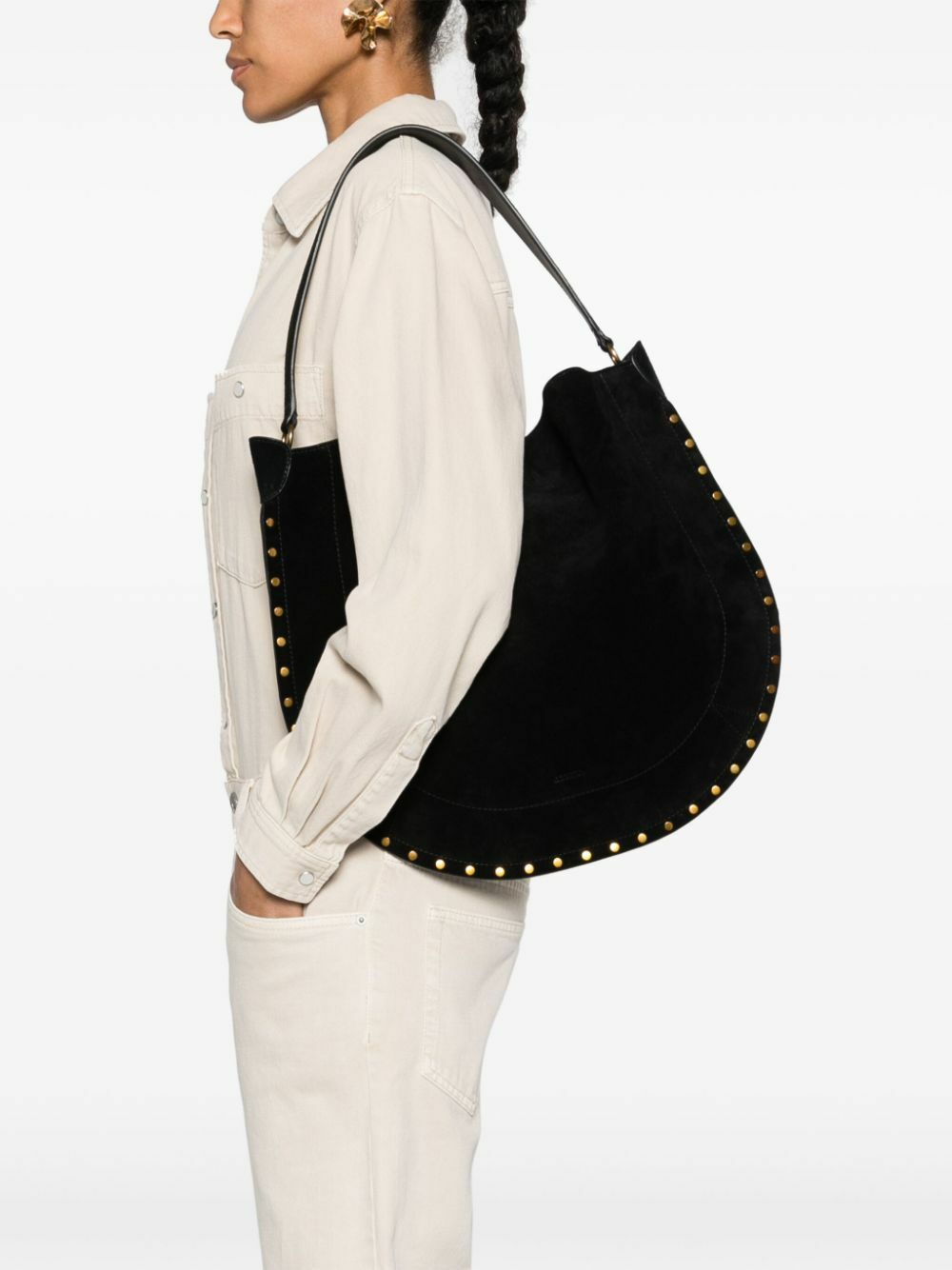 ISABEL MARANT Black Oskan Suede Shoulder BGa Isabel Marant