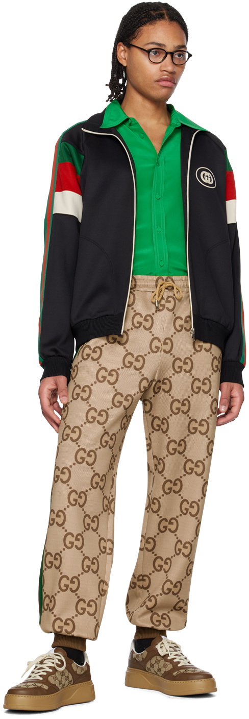 Gucci Tan Jumbo GG Lounge Pants Gucci