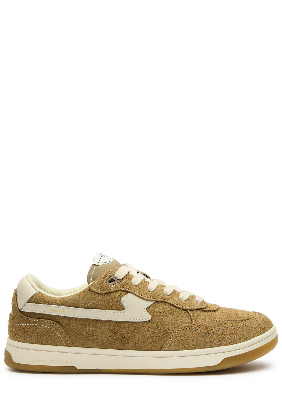 Stepney Workers Club Pro-Cup 01 S-Strike Panelled Suede Sneakers Beige ...