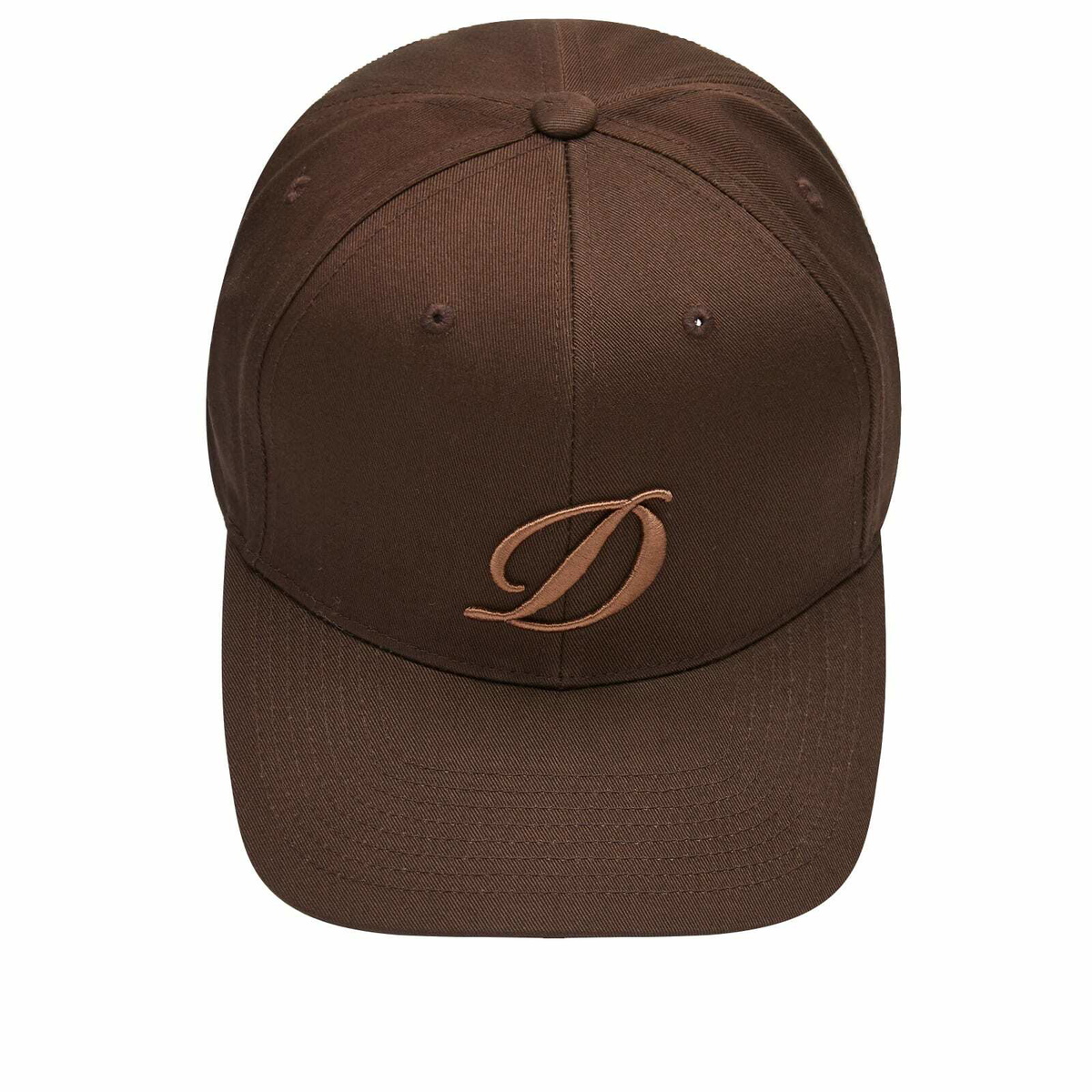 Dime Men's Cursive D Baseball Cap in Chocolate Dime