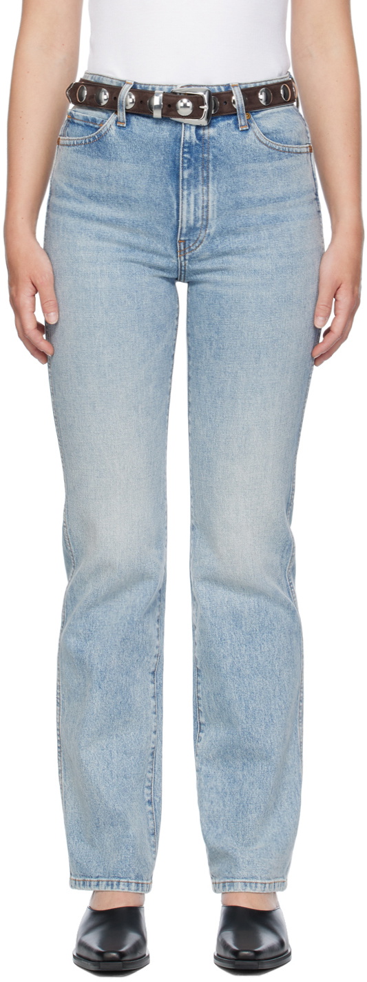 KHAITE Blue 'The Danielle' Stretch Jeans Khaite