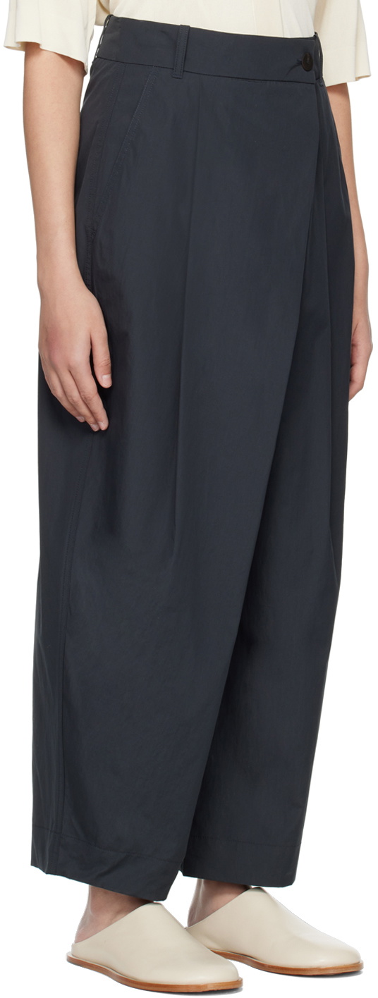 Studio Nicholson Navy Judd Trousers Studio Nicholson