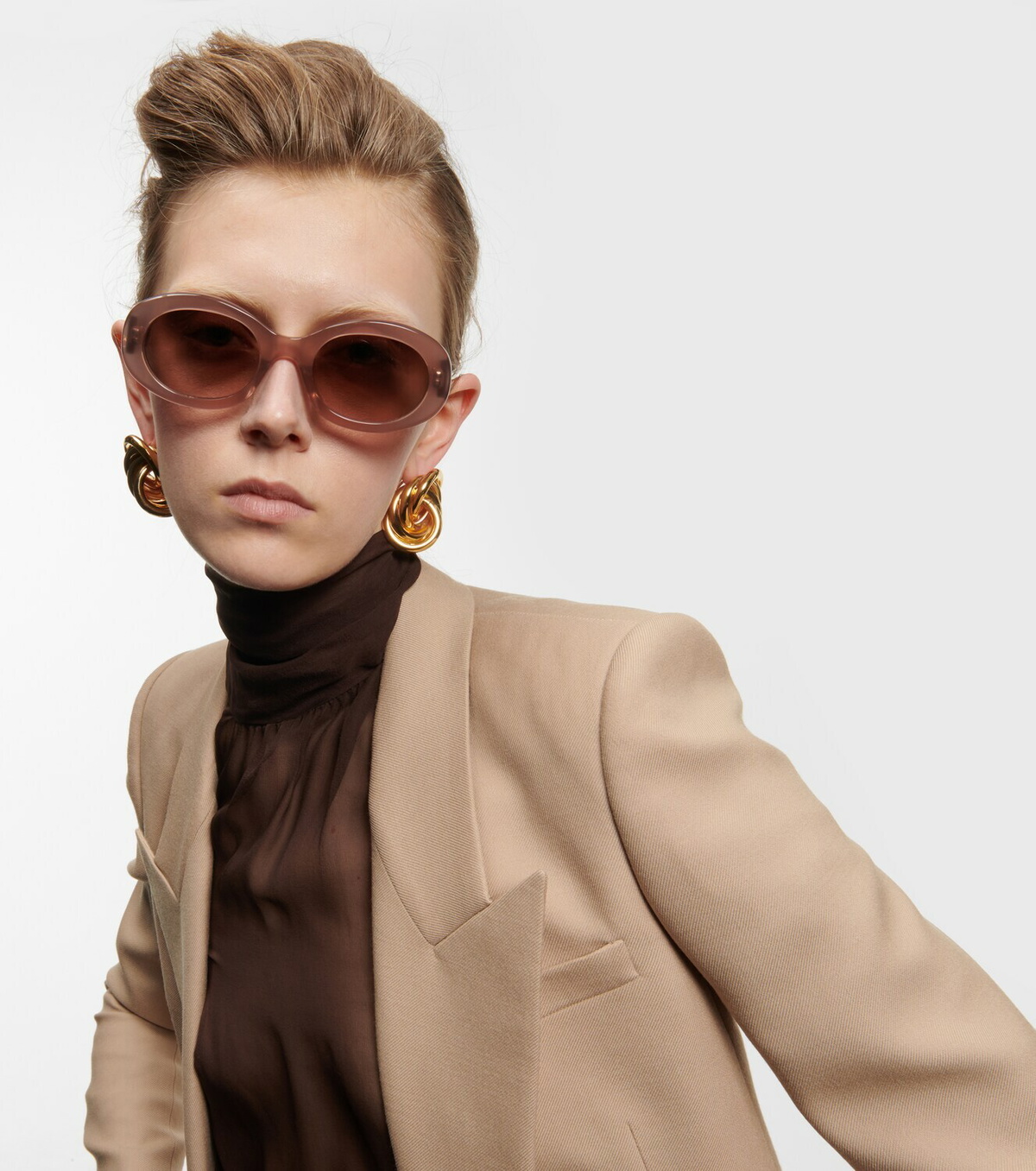 Celine Eyewear Oval Sunglasses Celine