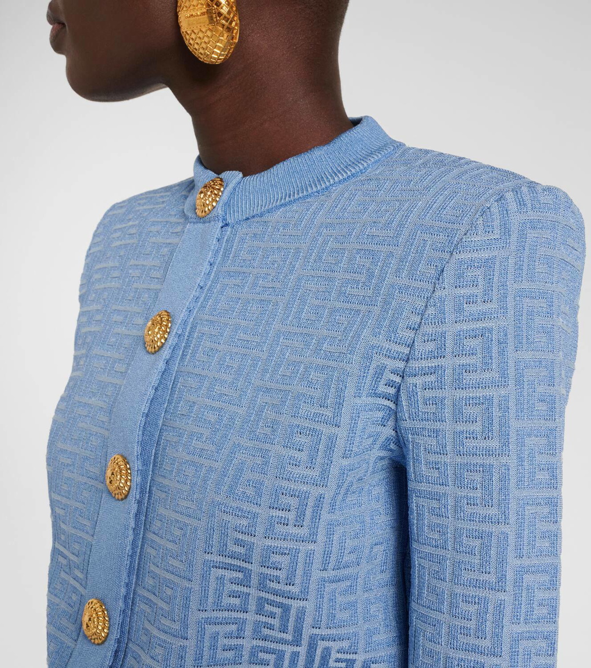 Balmain Monogram lamé cardigan Balmain