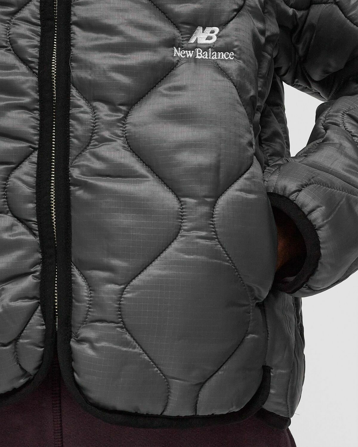 New Balance Quilted Jacket Black Windbreaker New Balance