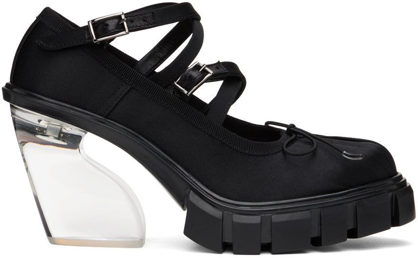 Simone Rocha Black Criss-Cross Ballerina Heels Simone Rocha