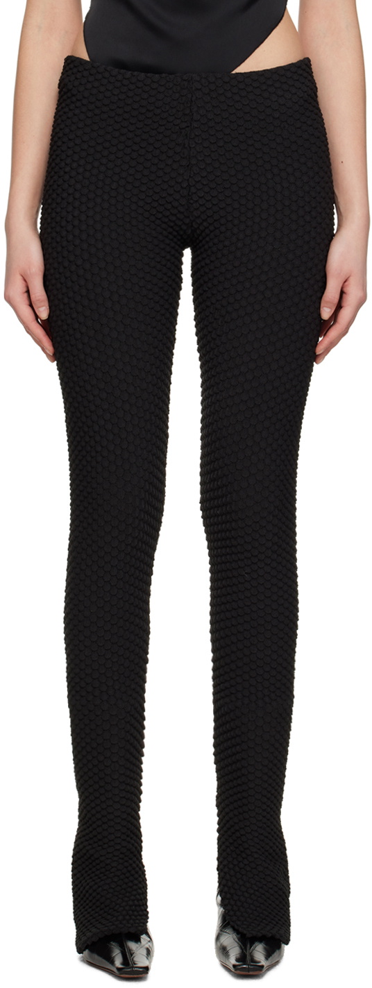 BEVZA Black Fish Scales Leggings BEVZA