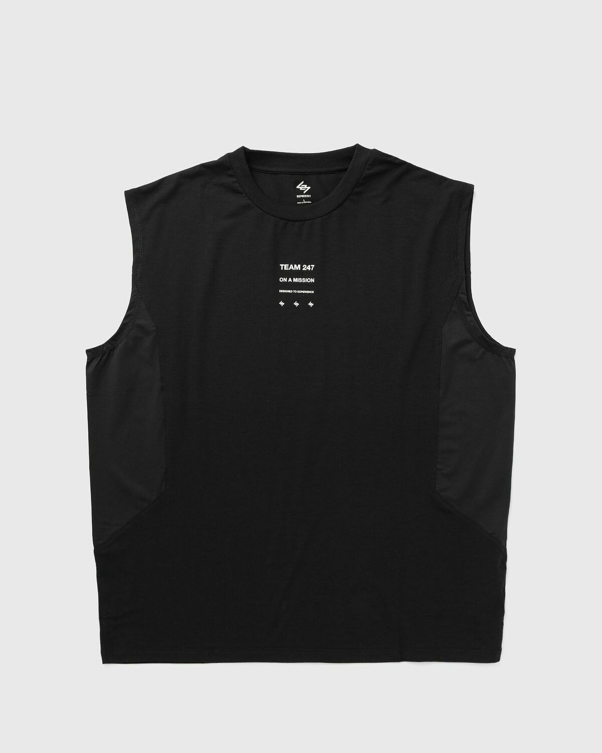 Represent 247 Uprising Oversized Tank Black Mens Tank Top Represent