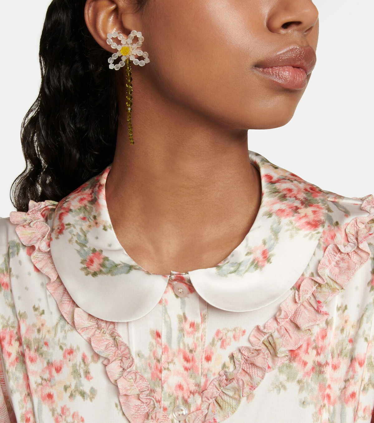 Simone Rocha - Embellished floral earrings Simone Rocha