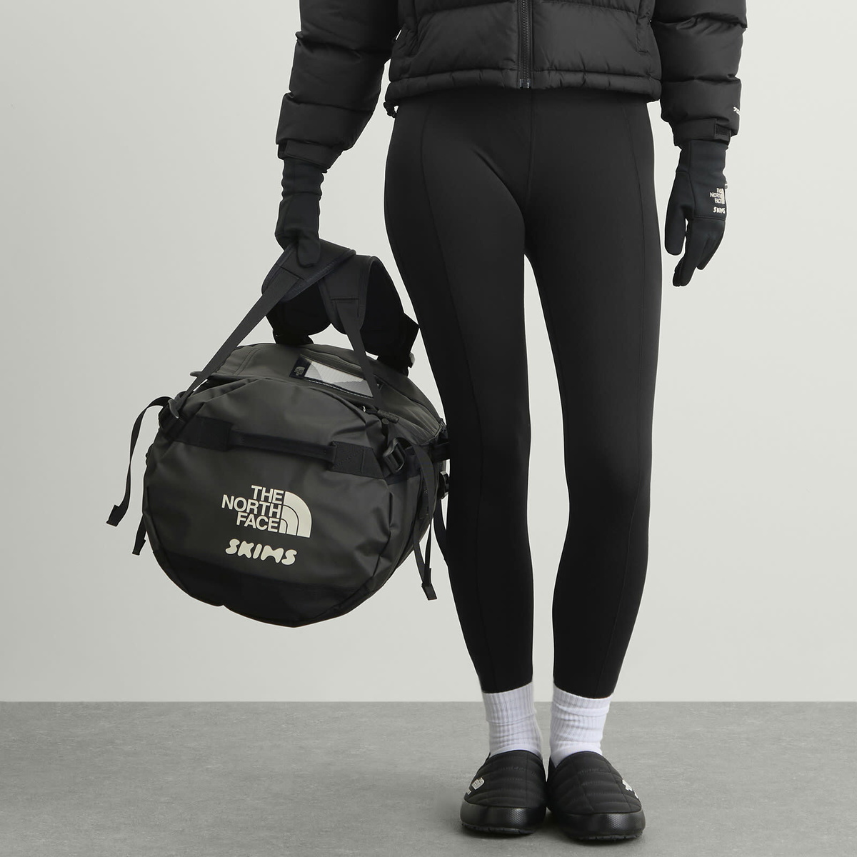The North Face Women's x SKIMS Base Camp Duffel - S in Sk Onyx The ...