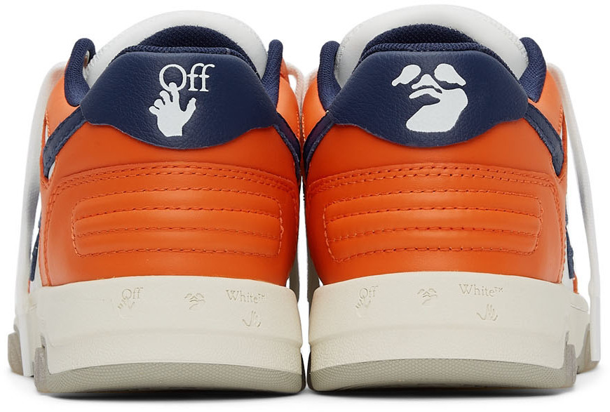 Off-White White & Orange Out Of Office Sneakers Off-White