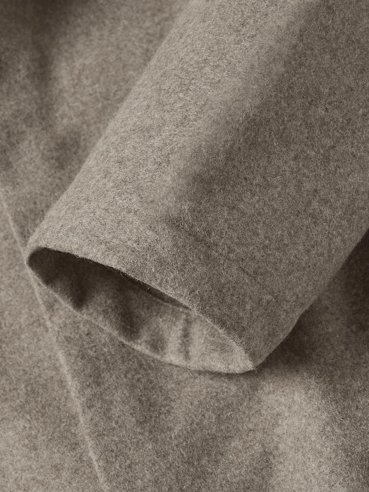 Monitaly - Jute Belted Wool-Blend Flannel Coat - Neutrals Monitaly