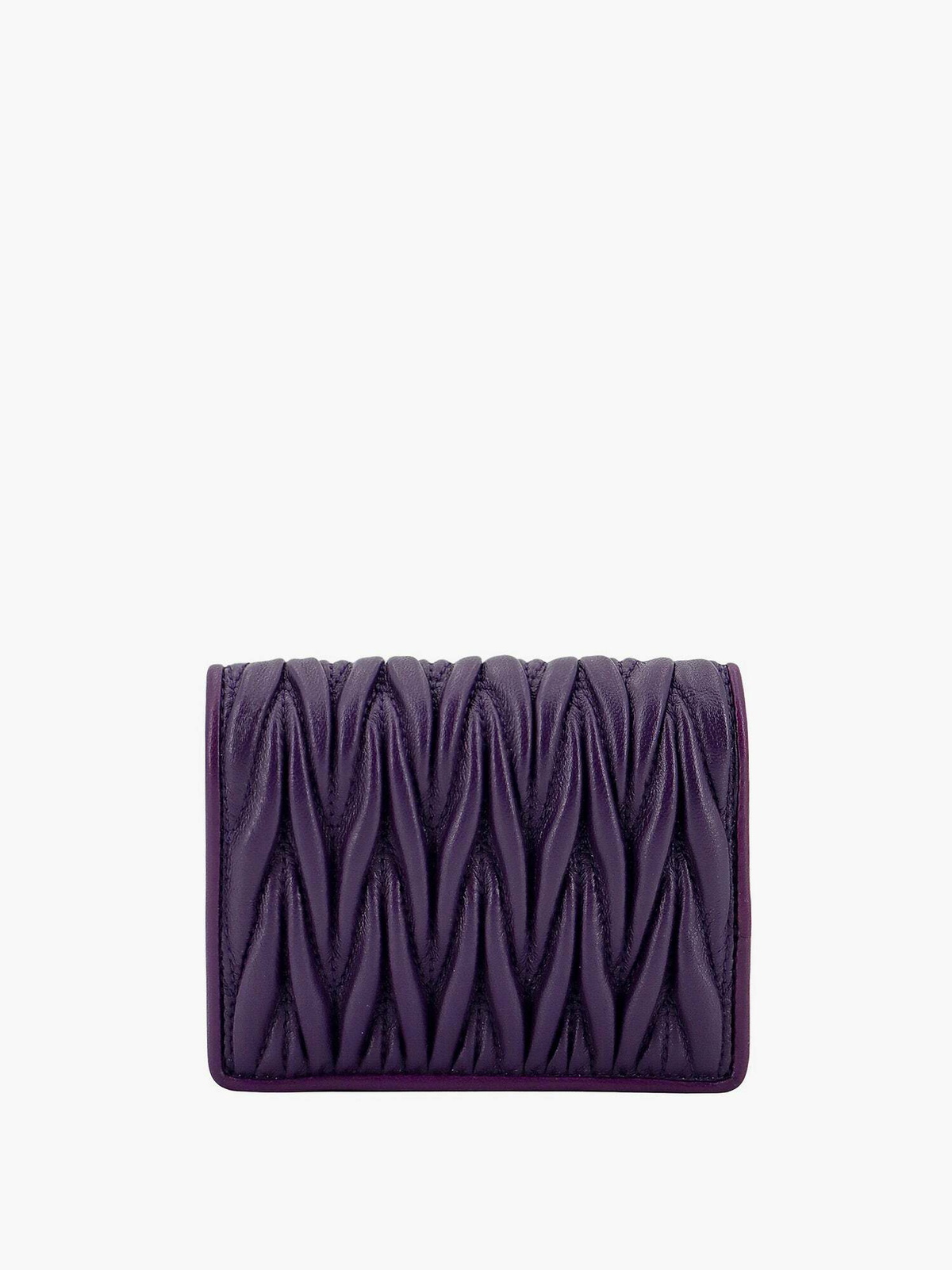Miu Miu Wallet Purple Womens Miu Miu