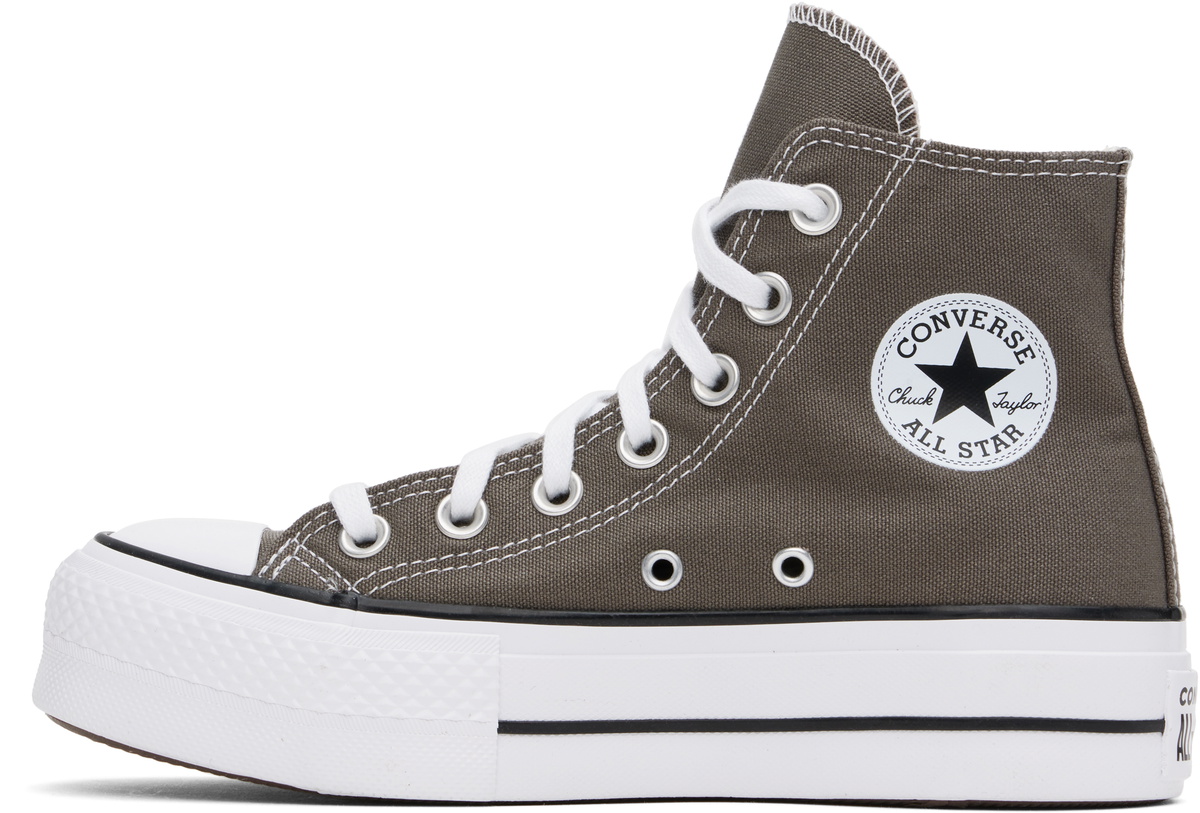 Converse Gray Chuck Taylor All Star Lift Platform High Top Sneakers ...