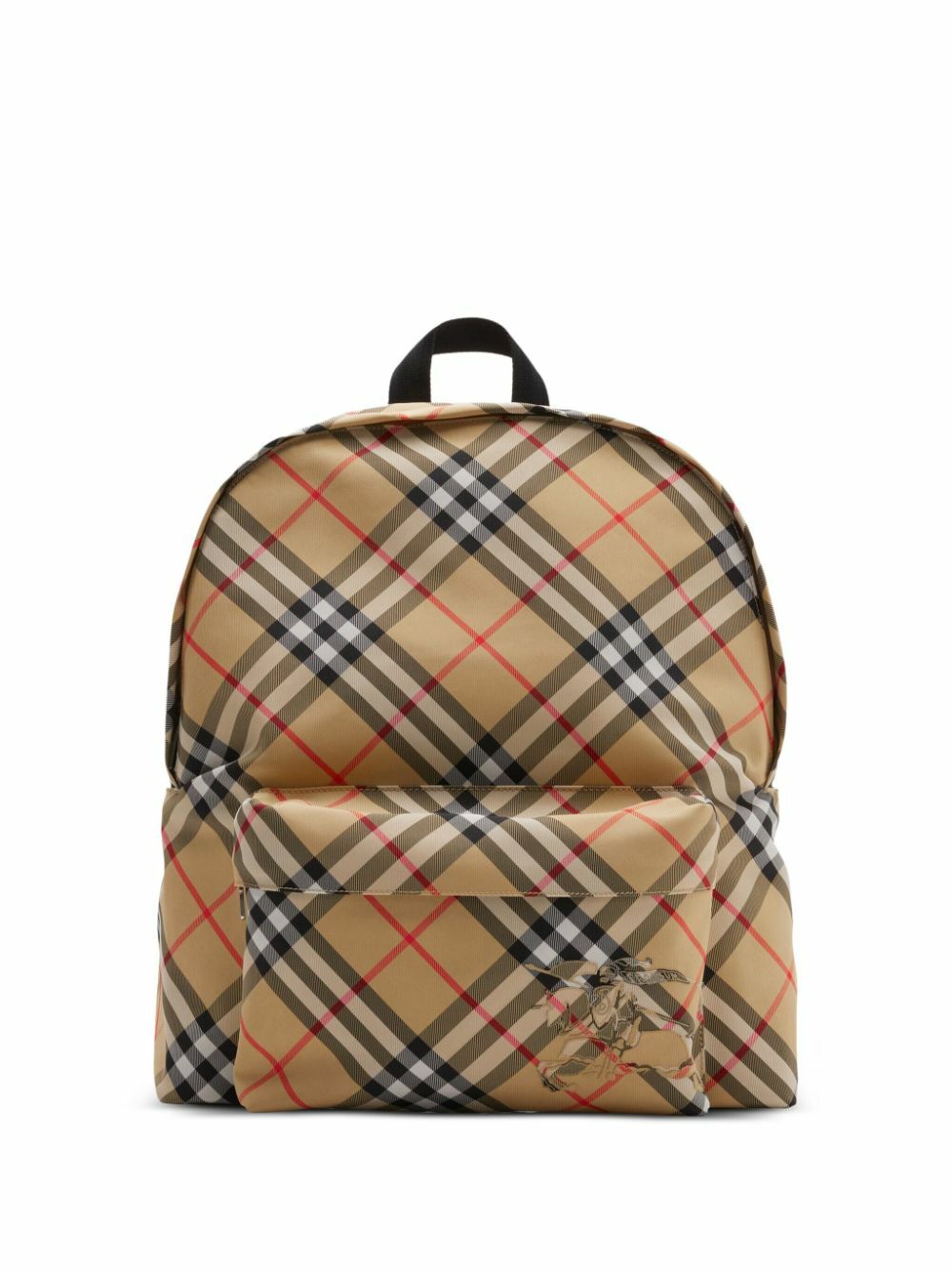 Burberry Neutral Check Print Backpack Burberry