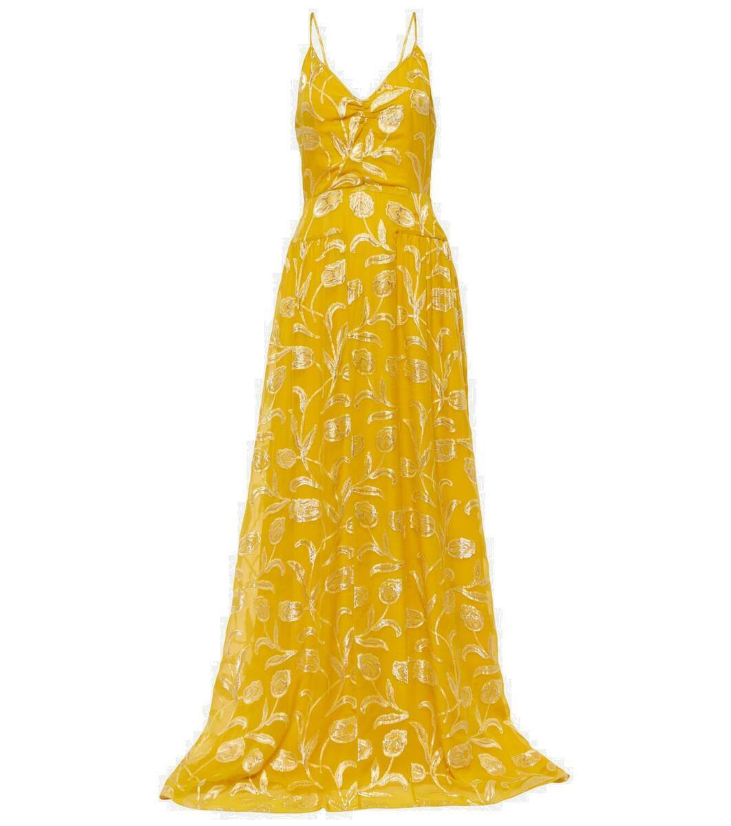 Markarian Printed silk-blend gown Markarian