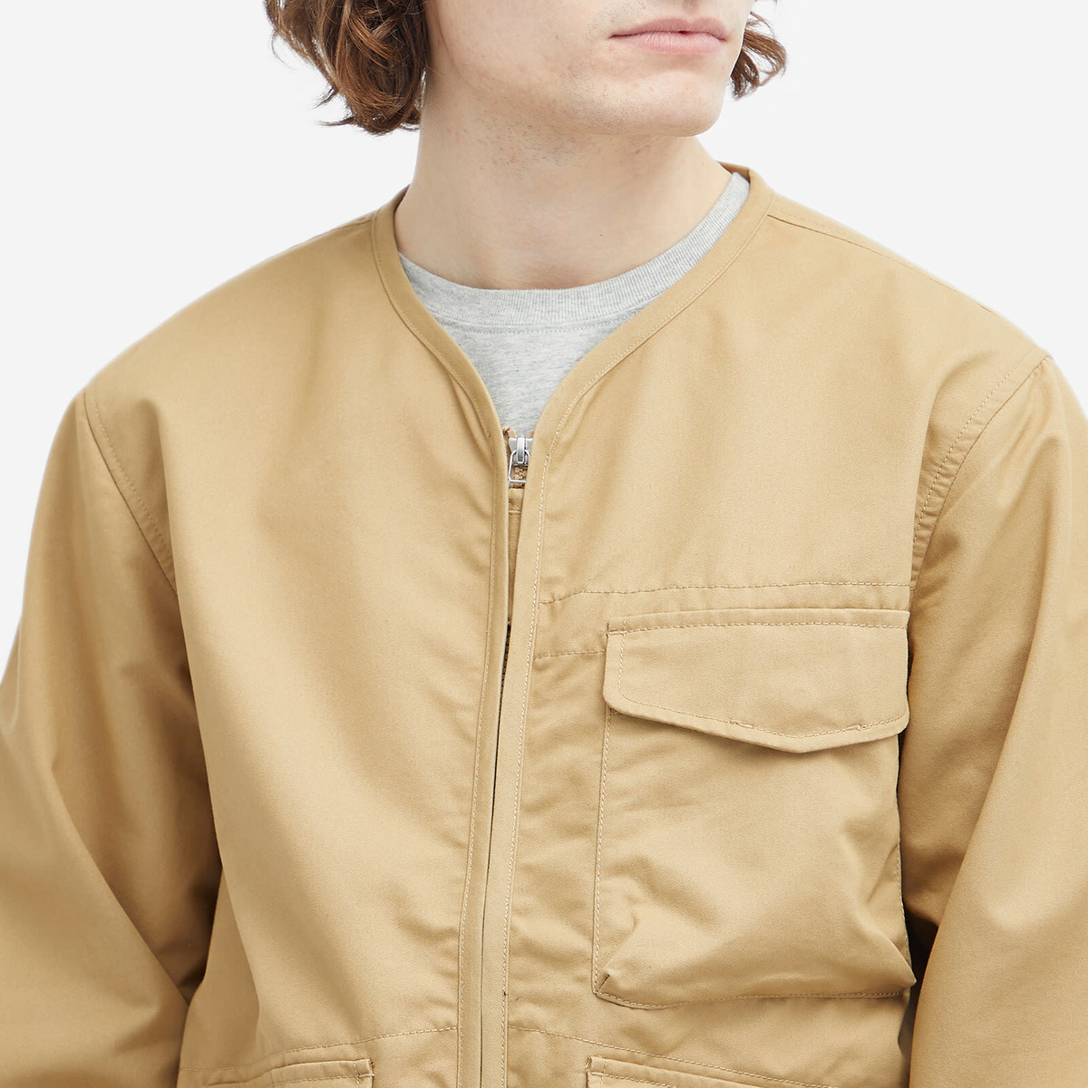 Universal Works Men's Brushed Polytech Parachute Liner Jacket in Sand ...