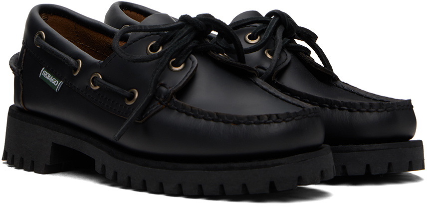 Sebago Black Ranger Moc Soft Loafers Sebago