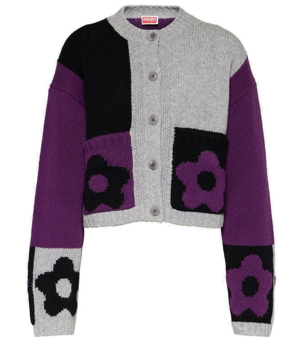 Kenzo Boke Flower wool-blend cardigan Kenzo