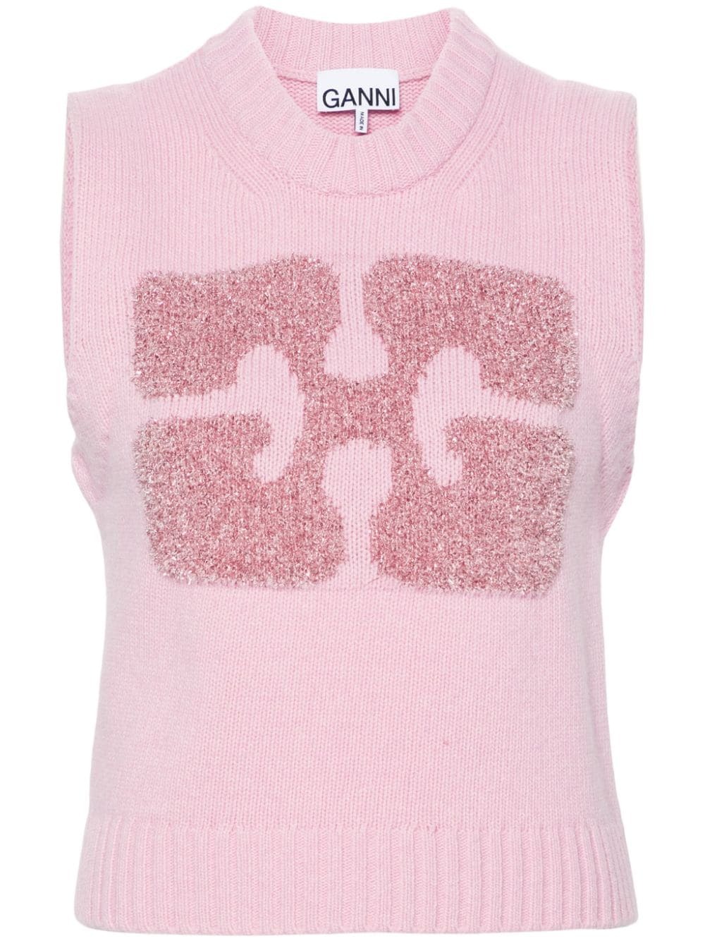 GANNI - Logo Wool Vest GANNI