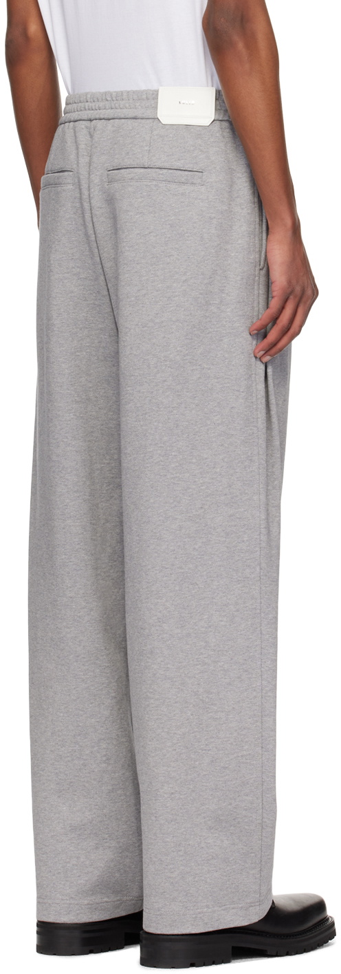Solid Homme Gray Wide Jersey Sweatpants Solid Homme